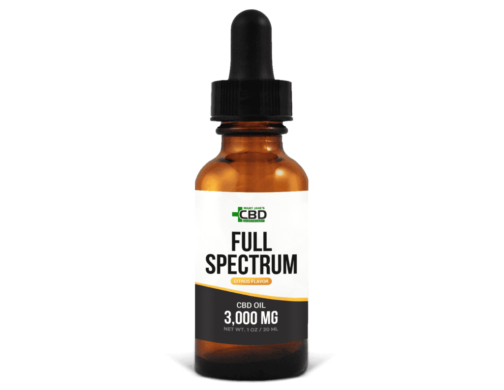 MJ Full Spectrum CBD Oil 3000mg Citrus - Mary Jane's CBD Dispensary