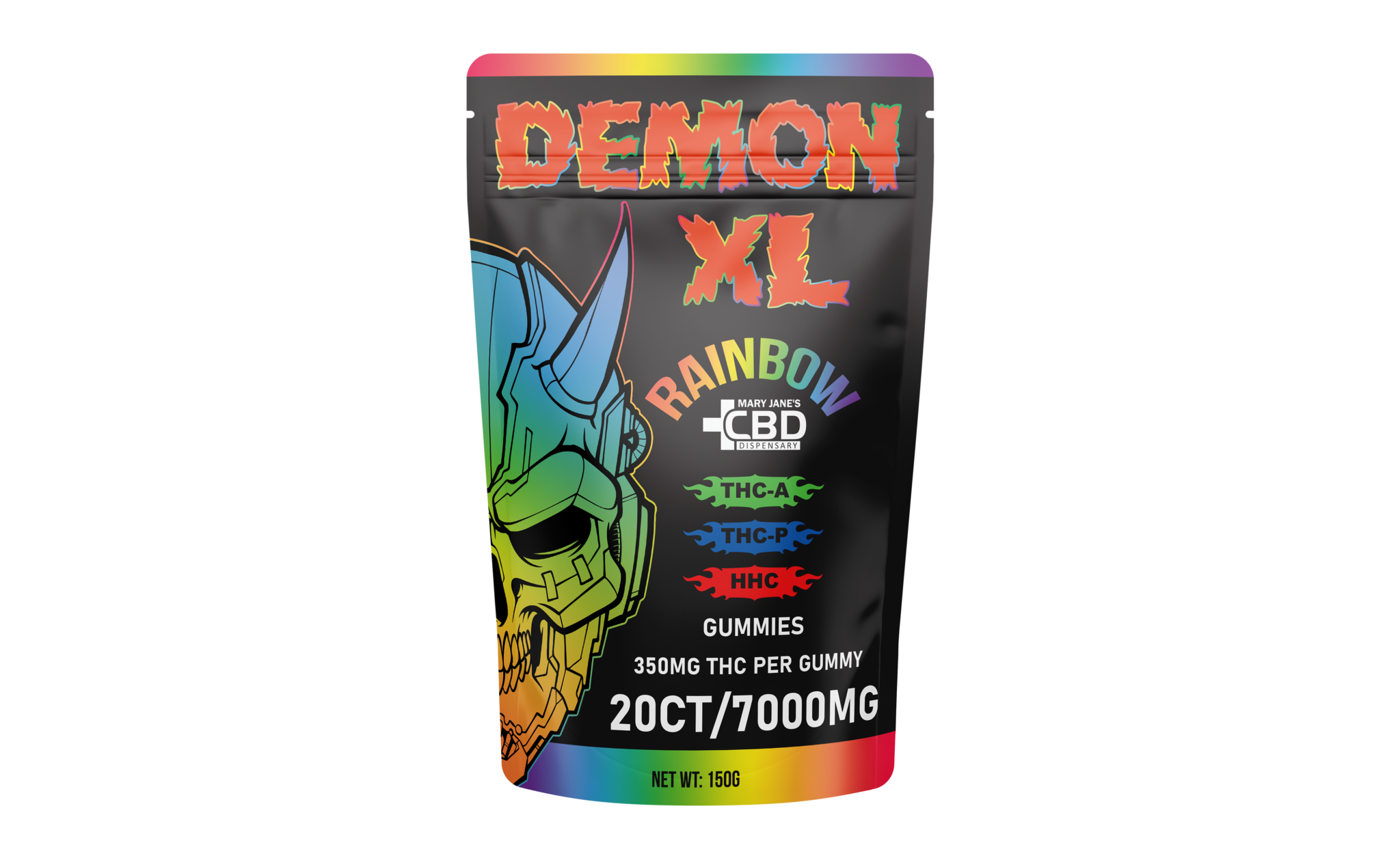 Demon Edition Gummies 20 Count - Rainbow Flavor - Mary Jane's CBD ...